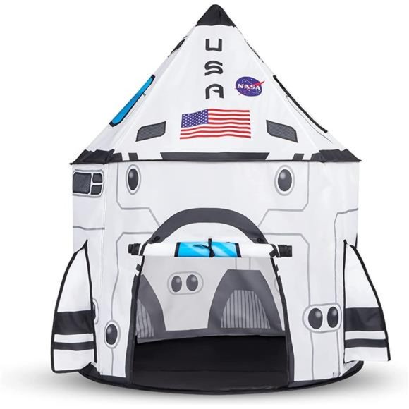 Toys | Rocket Ship Play Tent Pop Up Play Tent Kids Indoor Outdoor ...